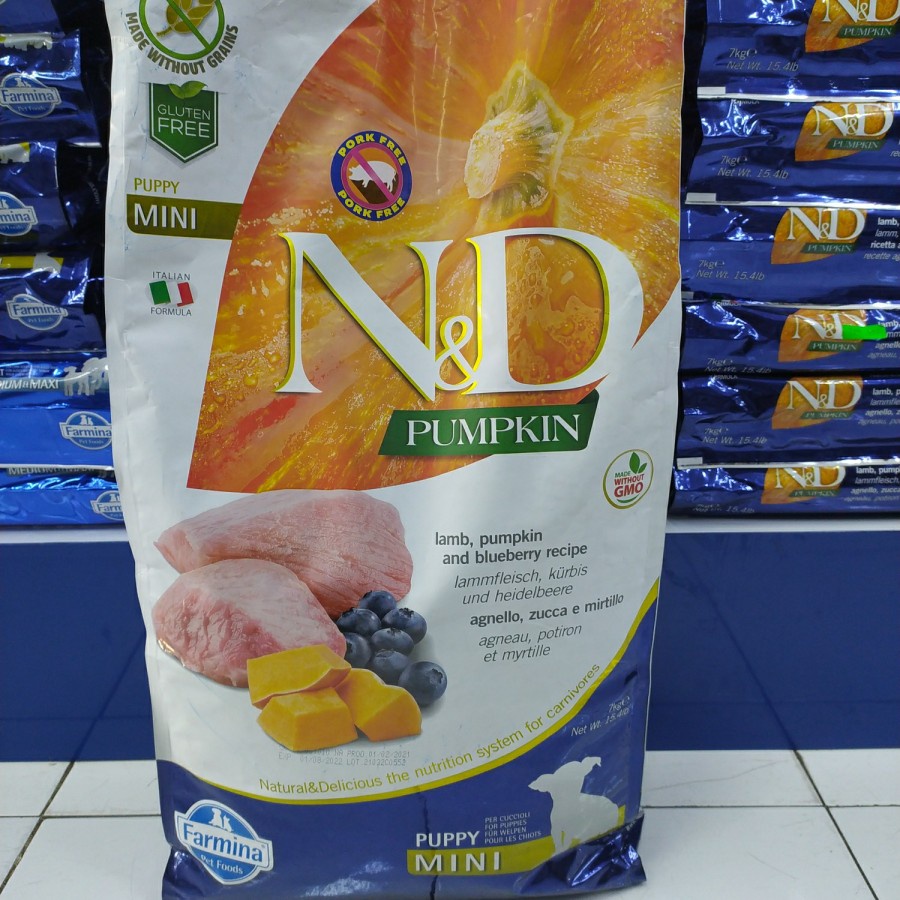 Jual ND Farmina Puppy Pumpkin Mini Breed 7kg - Makanan Anak Anjing ...