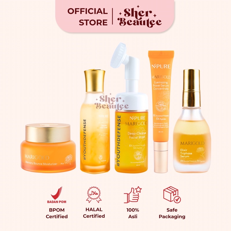 Jual Npure Anti Aging Marigold Series - N'Pure (New Packaging, New ...