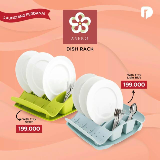 Jual ASERO DISH RACK WITH TRACK | Shopee Indonesia
