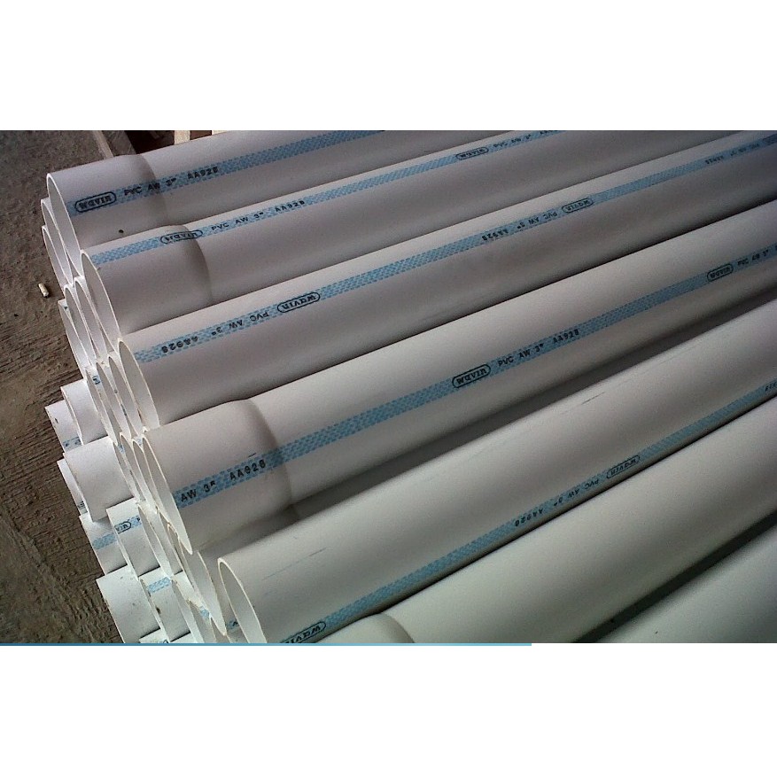 Jual pipa PVC wavin putih AW 3/4 inch paralon saluran air 0.75 listrik ...