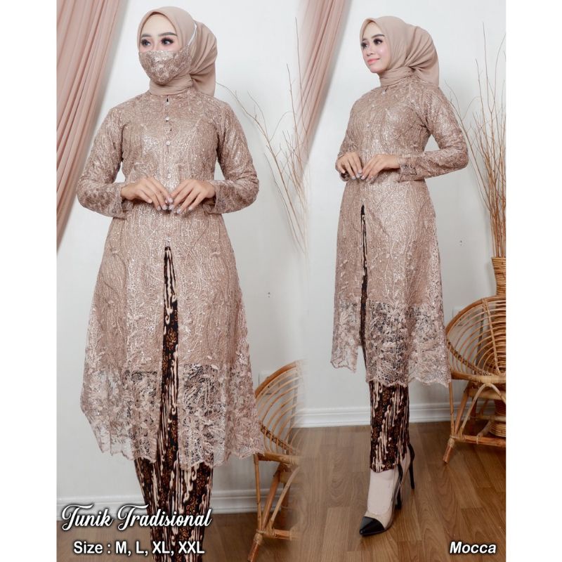 Jual SETELAN KEBAYA TILLE TERBARU / KEBAYA KANCING DEPAN / KEBAYA BUSUI ...