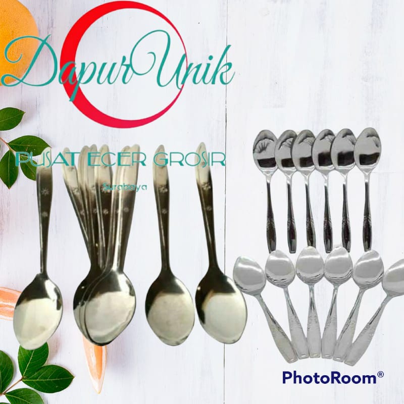 Jual DAPUR UNIK 12 PCS SENDOK MAKAN MURAH STAINLESS STEELL | Shopee ...