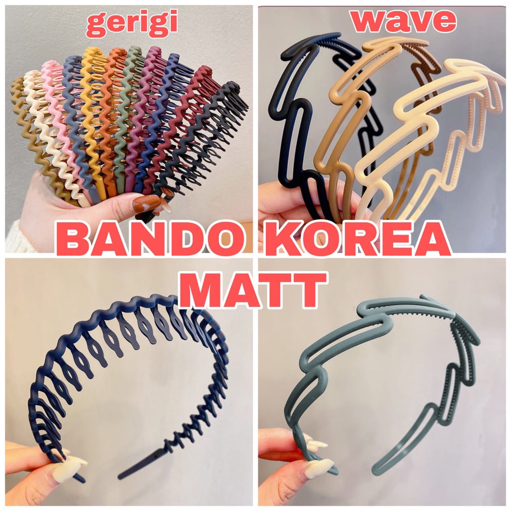 Jual MILANBERRY BANDO KOREA MATT WAVE GERIGI IMPORT BANDO SPORT SIMPLE ...