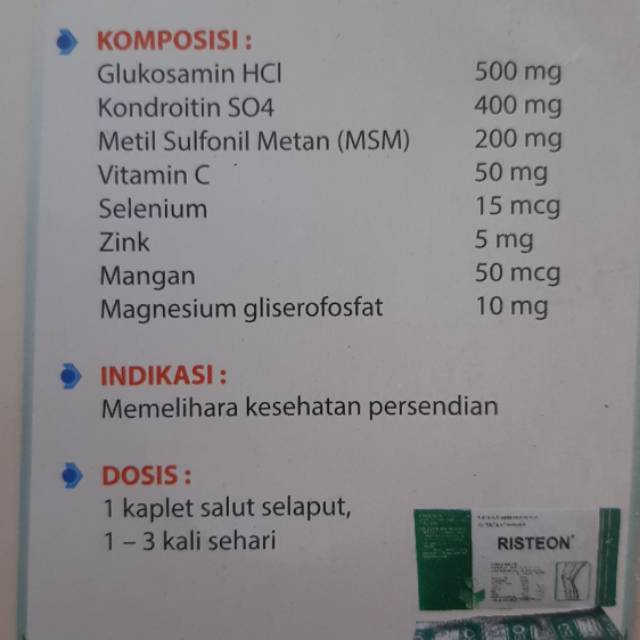 Jual RISTEON-suplemen tulang dan sendi | Shopee Indonesia