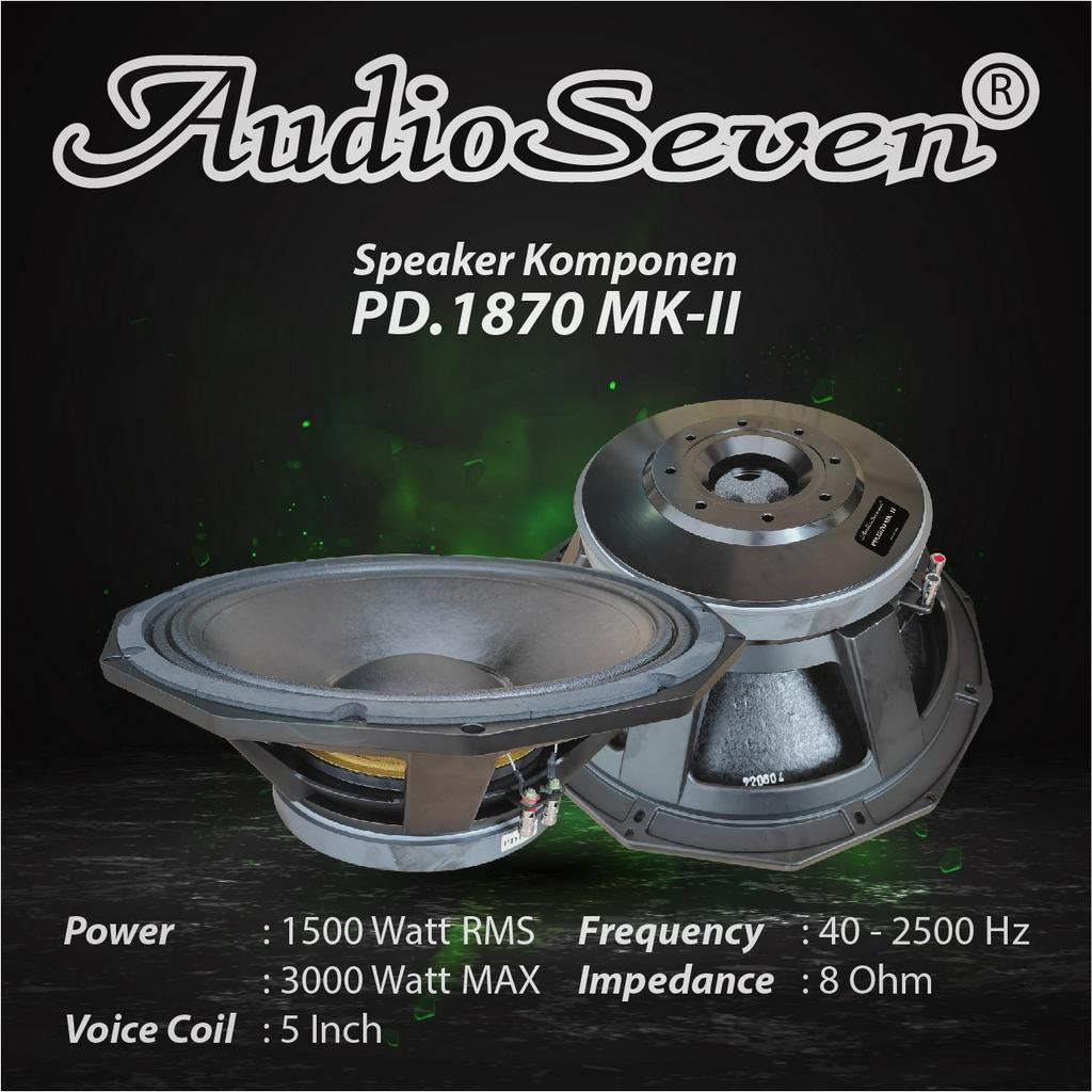 Jual Speaker Audio Seven PD1870 MK2 Original - Professional Audio ...
