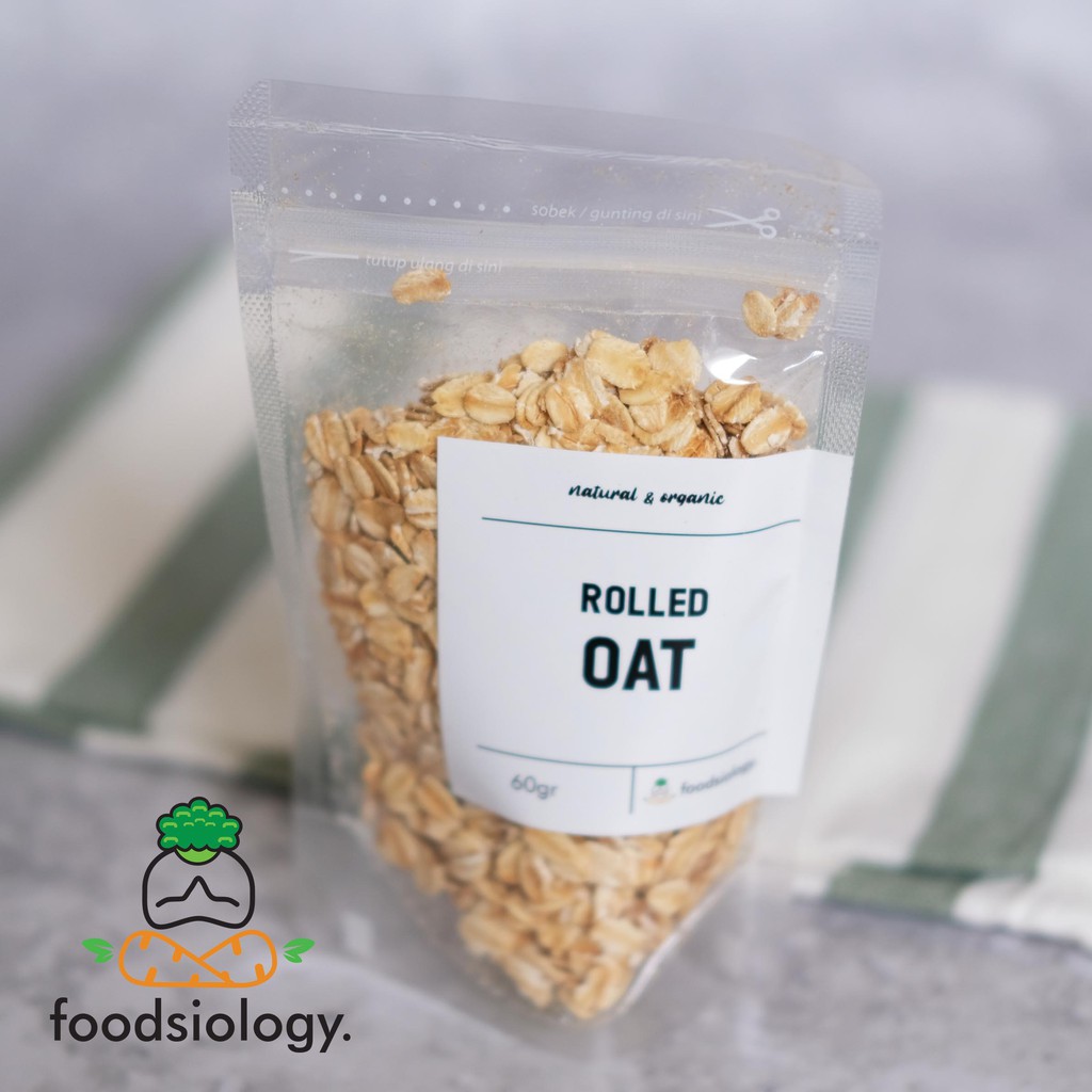 Jual Rolled Oats Organik (Gandum) 60gr | Shopee Indonesia
