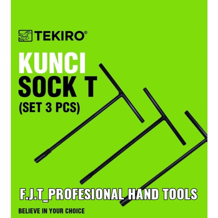 Jual TEKIRO - WR TT 0233 - 0234 - 0235 T Type Box Wrench Set 3Pcs ( 9. ...