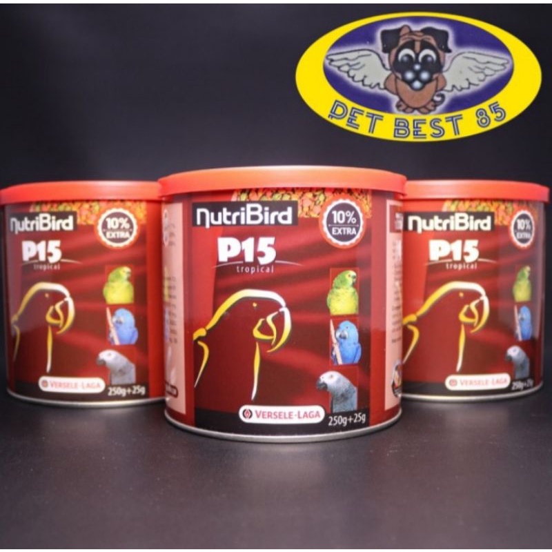 Jual Nutribird P15 Parrot Tropical 250gr+50gr Makanan Burung Parrot ...