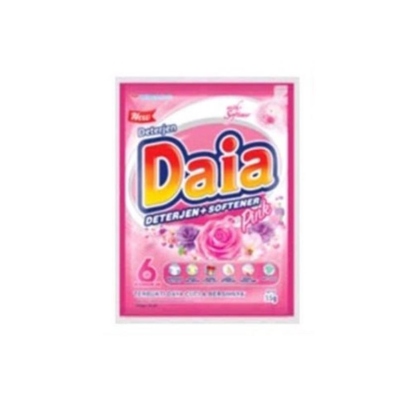 Jual DAIA Deterjen Bubuk 46gr 1 Renceng Isi 6 Sachet 1000 | Shopee ...