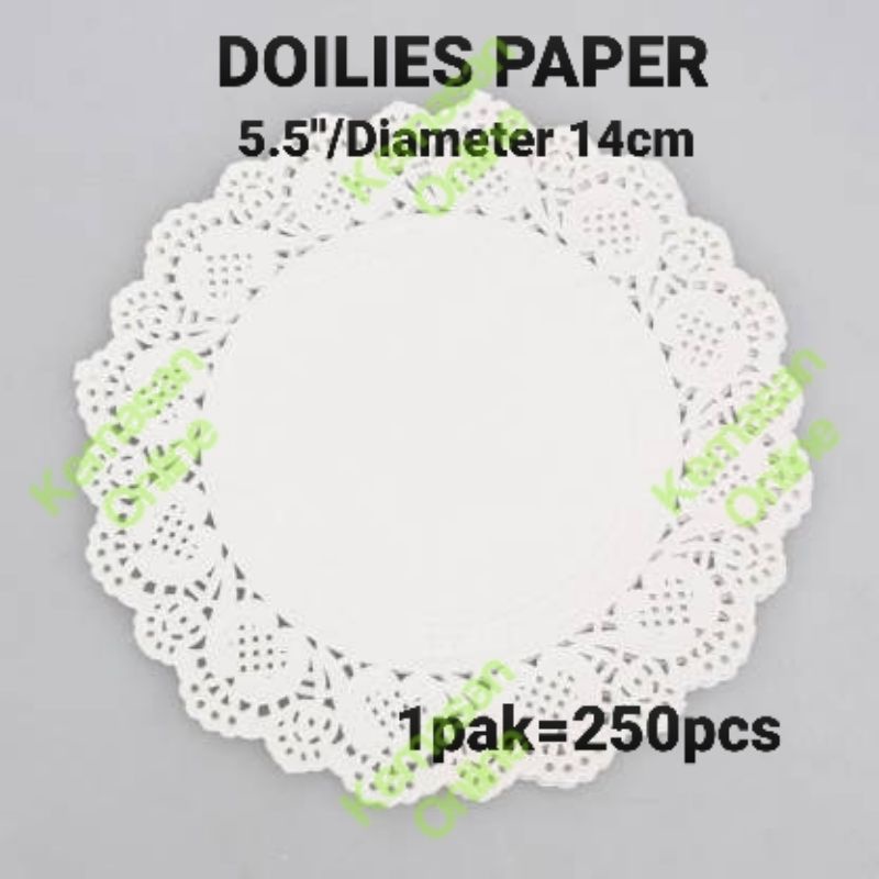 Jual Kertas Alas Renda Doilies Paper 5,5[250pcs ]/Alas Kertas Toples ...