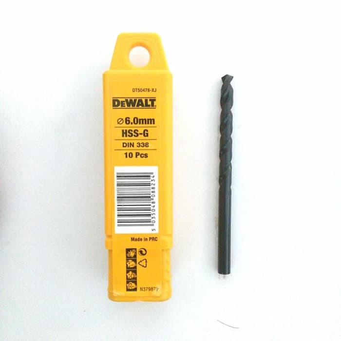 Jual DEWALT MATA BOR BESI HSS-G 6MM DEWALT DRILL BIT 6MM | Shopee Indonesia