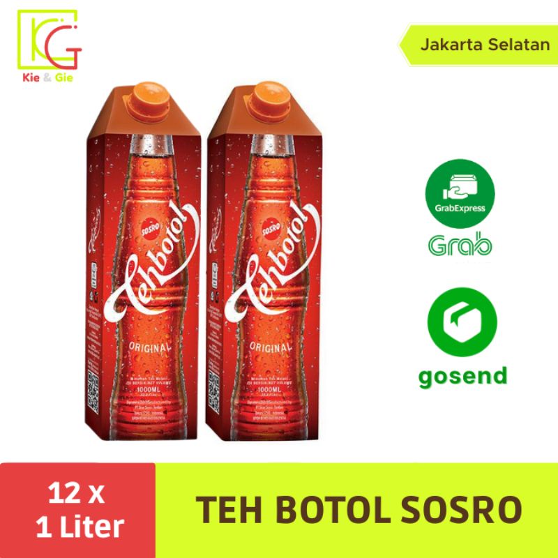 Jual Teh Botol Kotak 1 Liter Dus (1 dus isi 12) | Shopee Indonesia