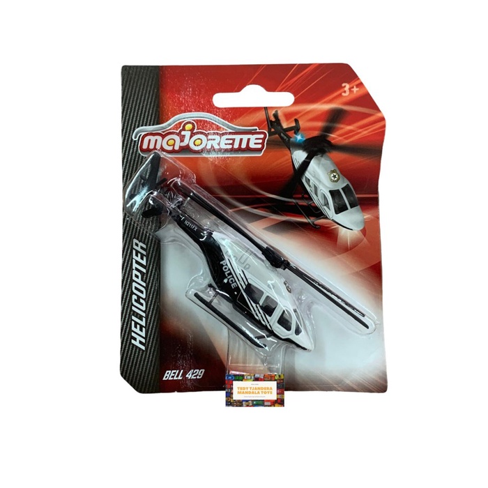 Jual Majorette Helicopter Bell 429 Police White Black | Shopee Indonesia