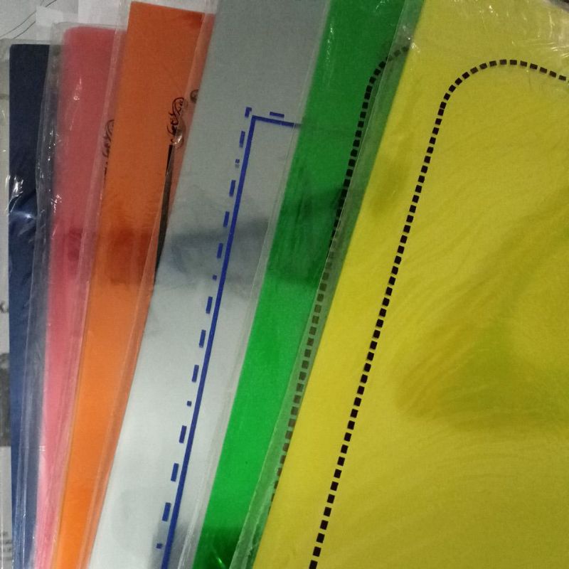 Jual [5 Lembar] Cover Mika / Mika Jilid / Mika Warna F4 / Mika Warna A4 ...