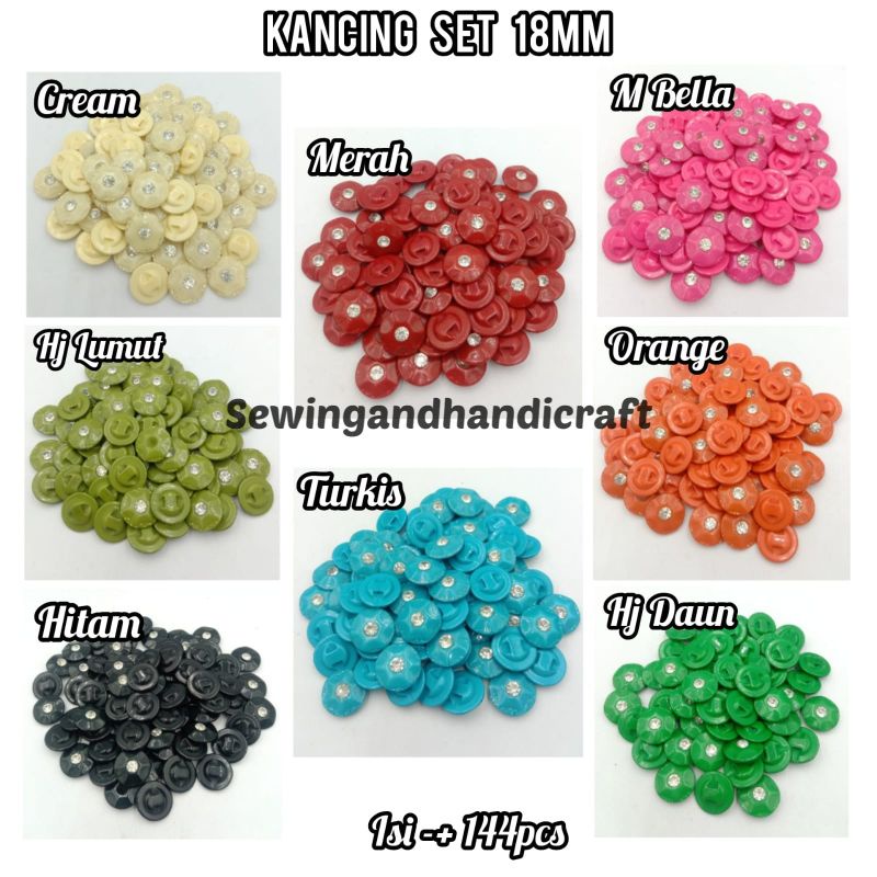 Jual kancing set kebaya 18mm | Shopee Indonesia