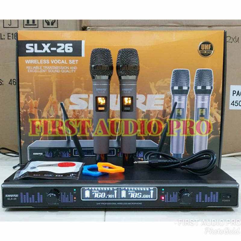 Jual Mic Wireless SHURE SLX26 / SHURE SLX 26 MULTI CHANNEL | Shopee Indonesia
