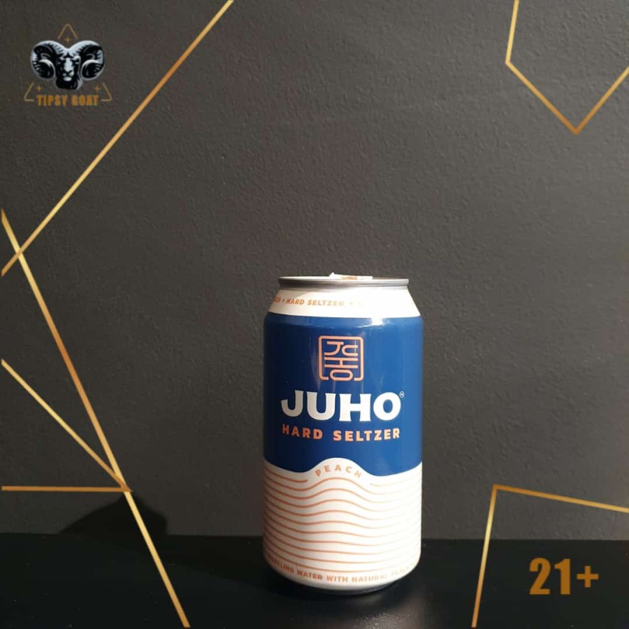 Jual Juho Hard Seltzer Peach Sparkling Beer USA 355ml | Shopee Indonesia