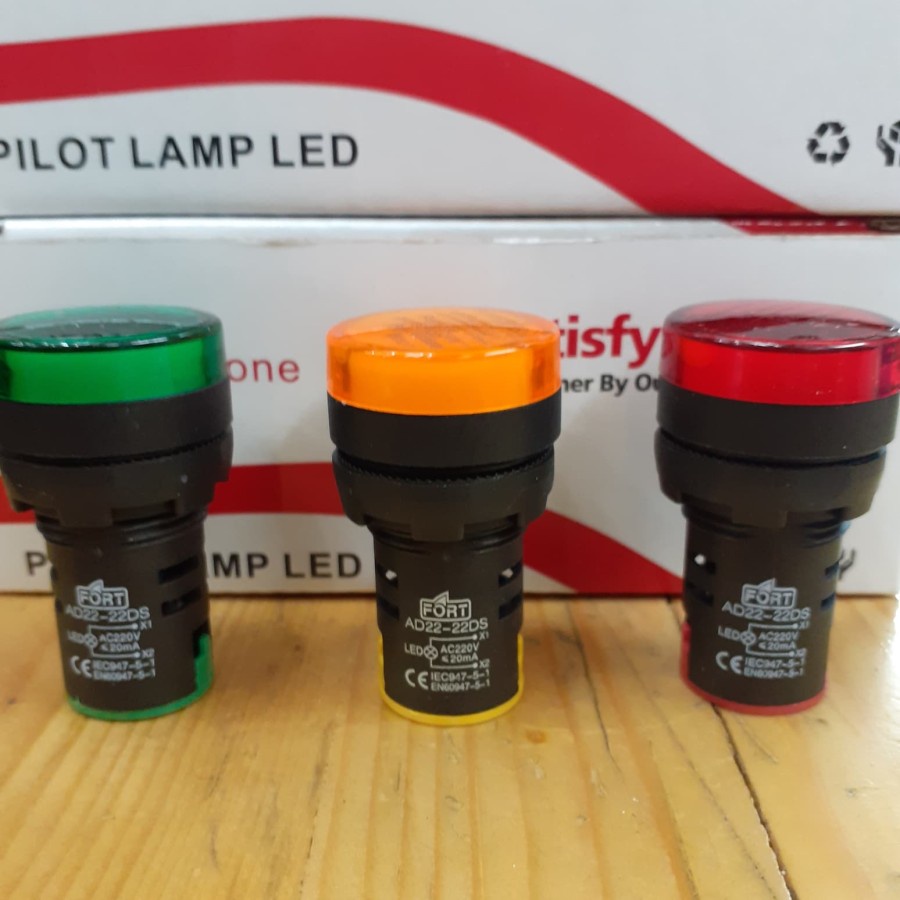 Jual PILOT LAMP FORT AD22-22DS 24V (KUNING, MERAH) | Shopee Indonesia