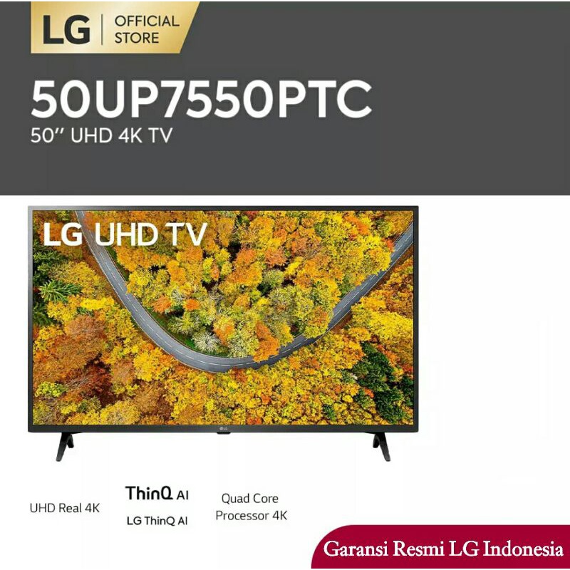 Jual LG UP7550 50 Inch UHD 4K TV - 50UP7550PTC | Shopee Indonesia