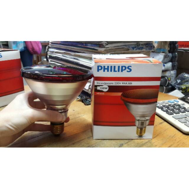 Jual Lampu Philips Infrared/Infraphil 150 Watt PAR38E 220V | Shopee ...