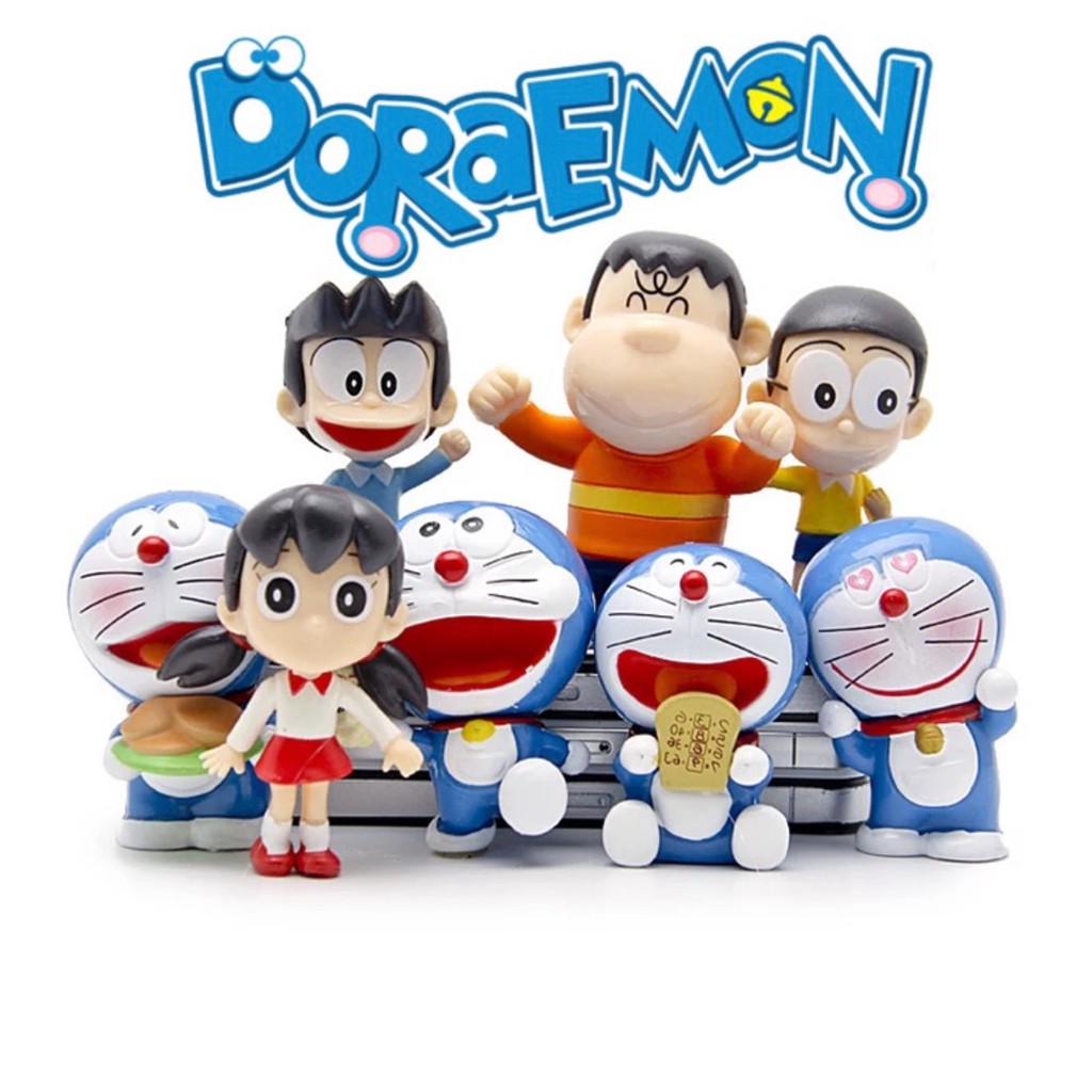Jual DORAEMON FIGURE SET PAJANGAN HIASAN KUE SET ISI 8 | Shopee Indonesia