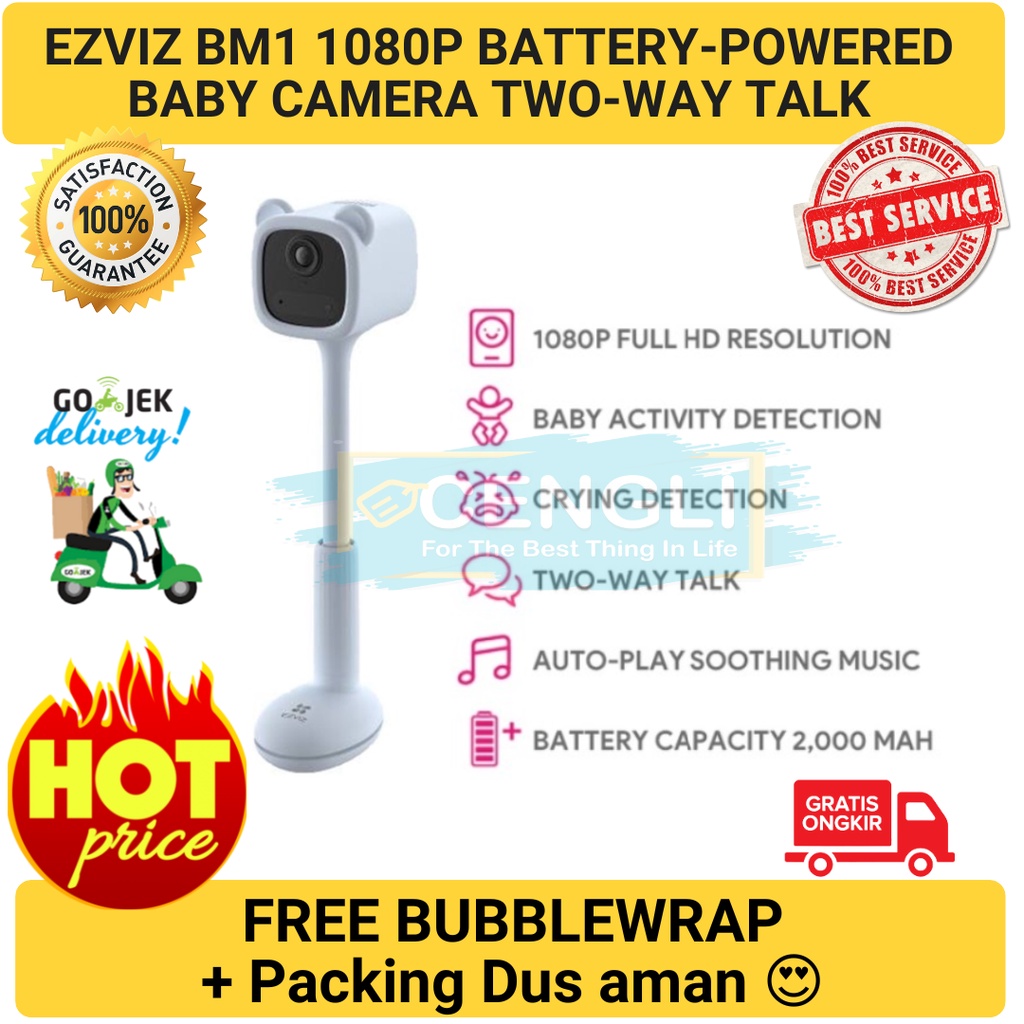 Jual EZVIZ BM1 1080P BATTERY-POWERED BABY CAMERA TWO-WAY TALK GARANSI ...