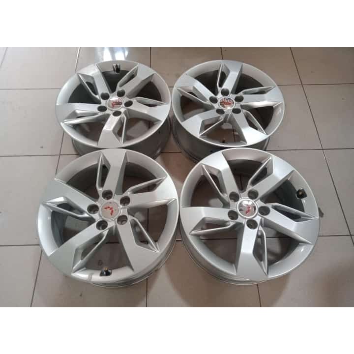 Jual Velg Mobil Bekas Pelek Ori Copotan STD WULING Ring 17 Hole 5X114,3 Lebar 6.5 ET32 SILVER ...