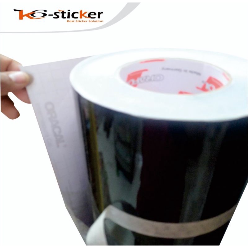 Jual Sticker / Stiker ORACAL 651 series Glossy / Matt / Hitam mengkilat / hitam doff (M070) dan ...