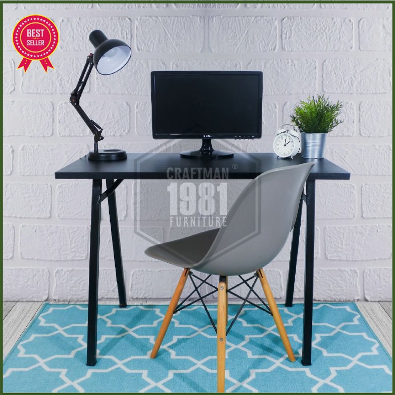 Jual Meja Komputer Belajar Baca Laptop 100x60 Kayu Simple Minimalis ...