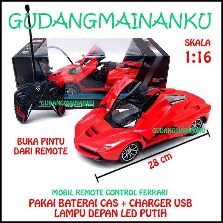 Jual Mobil RC Remote Control Buka Pintu Ferrari Free Baterai Cas ...
