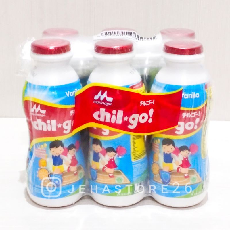 Jual [ SUSU UHT ] Morinaga Chil Go Botol 140mL Vanila ( 1 Pack isi 6pcs ...
