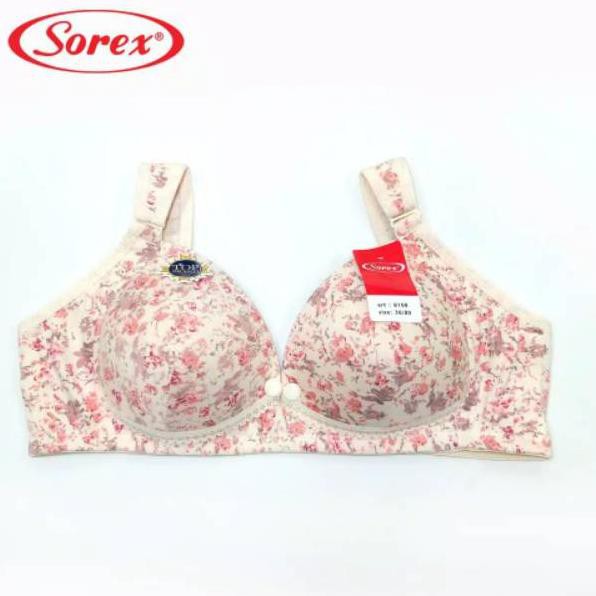 Jual Bra Menyusui Motif Bunga Nursing Bra 8108 Tanpa Kawat Kait 3 Busa ...