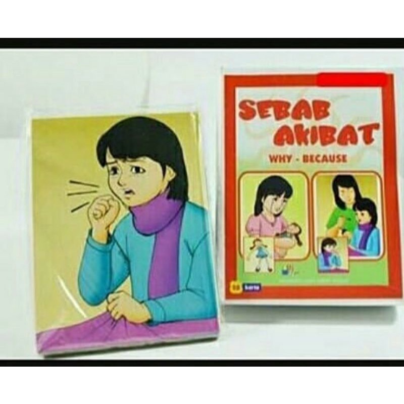 Jual kartu gambar iq dev sebab akibat | Shopee Indonesia