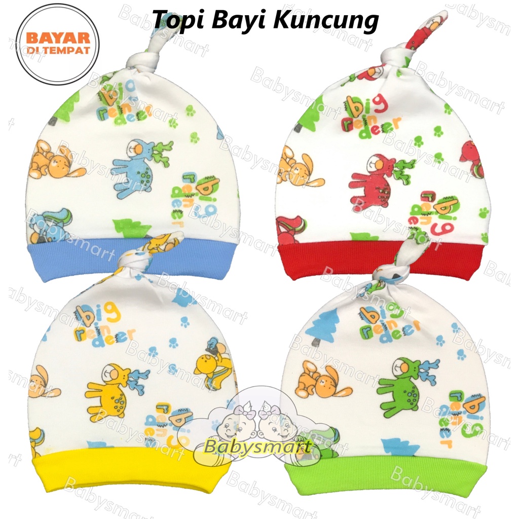 Jual Babysmart - Topi Bayi / Anak model KUNCUNG SABLON motif Random ...