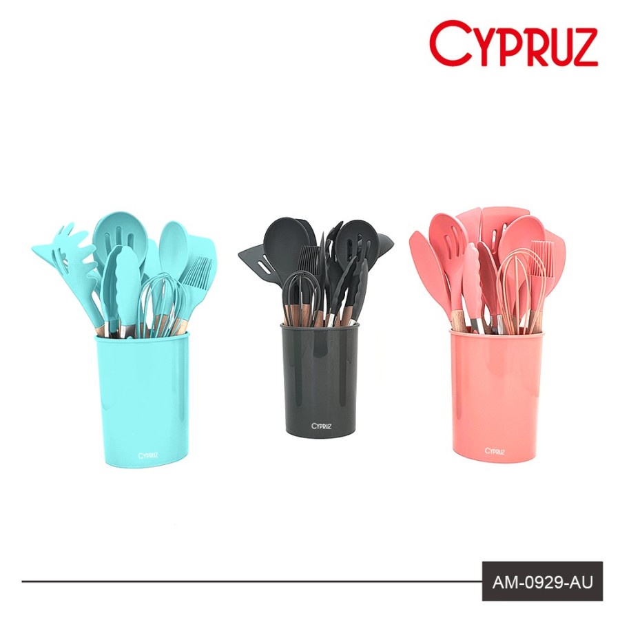 Jual Cyprus Silicone Kitchen Utensile Set 11 Pcs | Shopee Indonesia