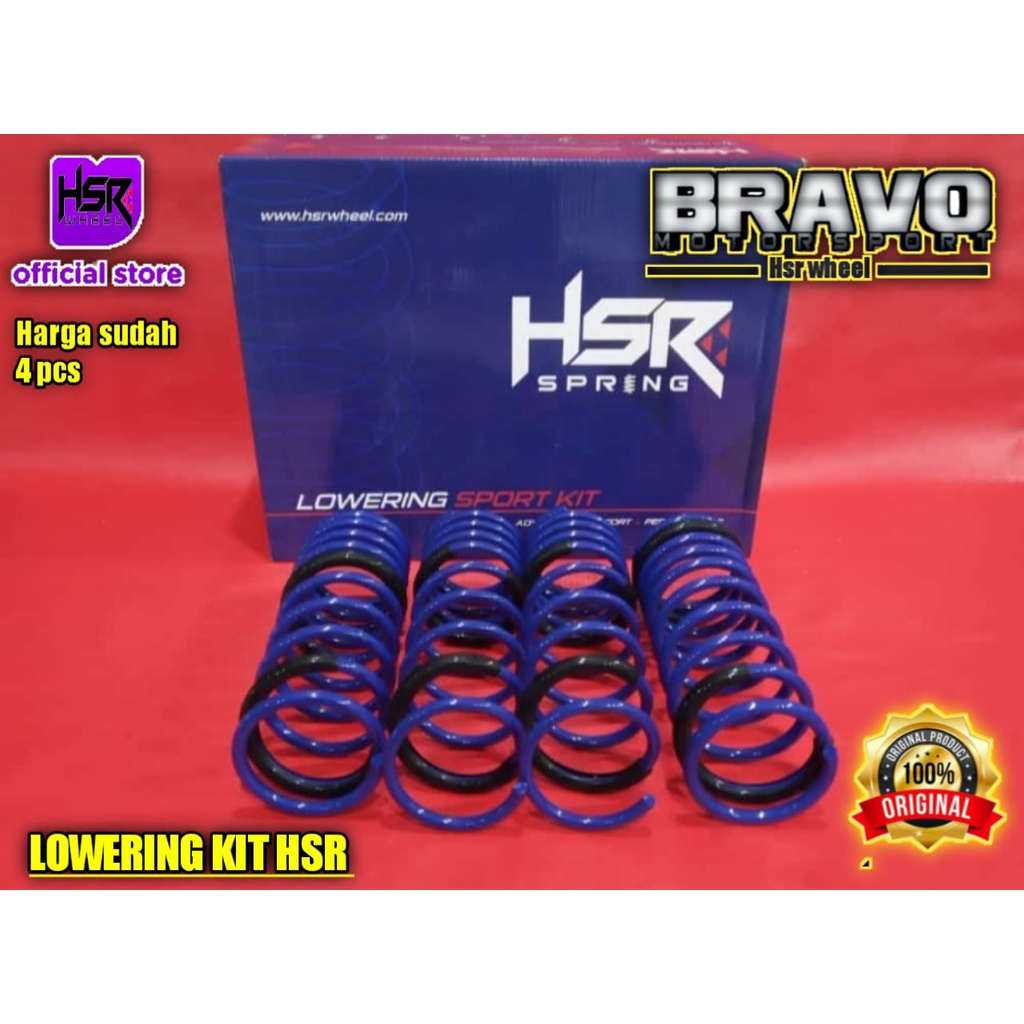 Jual JUAL PER CEPER MOBIL - LOWERING KIT HSR BLUE BMW E46 2021 ( GRATIS ...