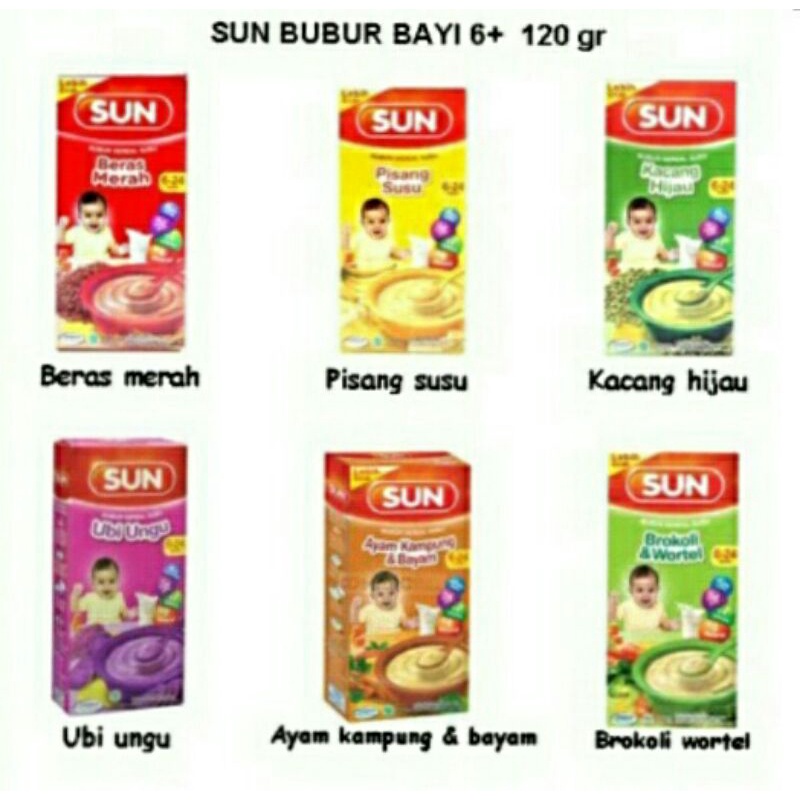 Jual SUN BUBUR SEREAL SUSU BOX 120GR (promo) | Shopee Indonesia
