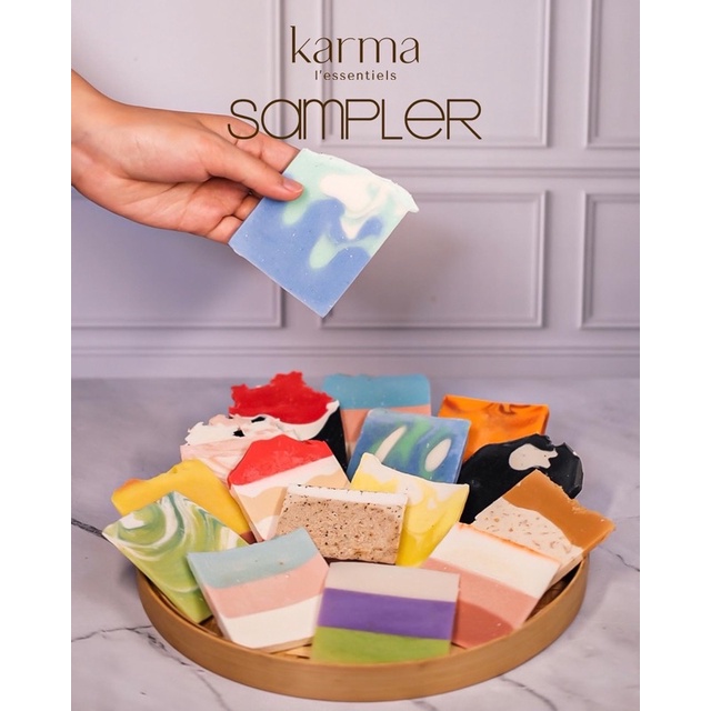 Jual KARMA SAMPLER - Natural Soap Bar - Sabun Alami | Shopee Indonesia