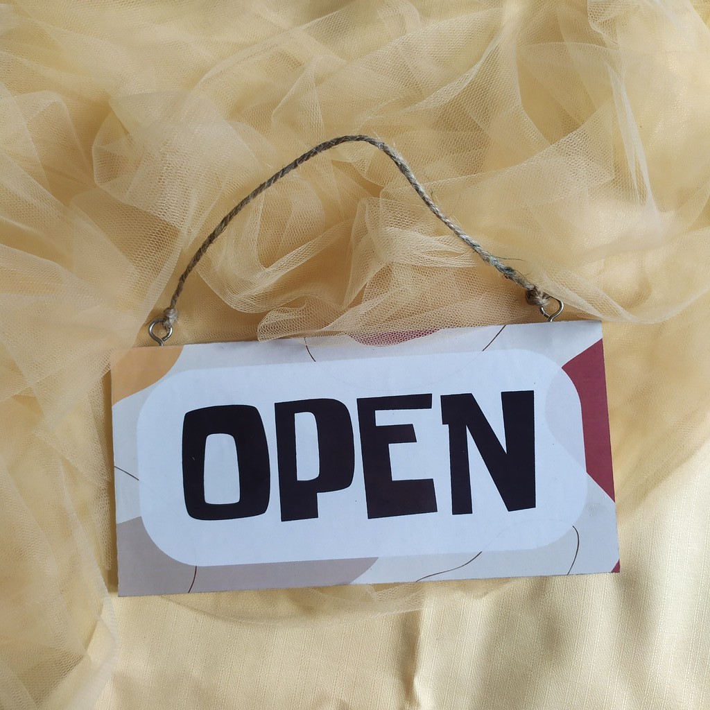 Jual OPEN CLOSE SIGN | TULISAN OPEN CLOSE BOLAK BALIK | Shopee Indonesia