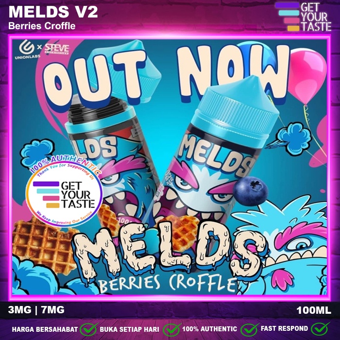 Jual Liquid Melds V2 Berries Croffle 100ML by Union Labs | Shopee Indonesia