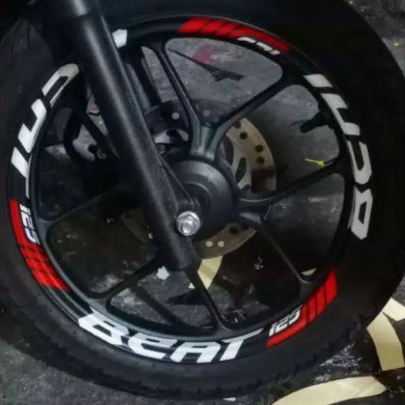 Jual STIKER LIST VELG HONDA BEAT NEW CUTTING STICKER | Shopee Indonesia