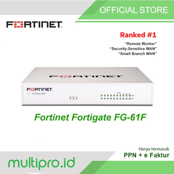Jual Fortinet Fortigate FG-61F With UTP License & DRMA | Shopee Indonesia