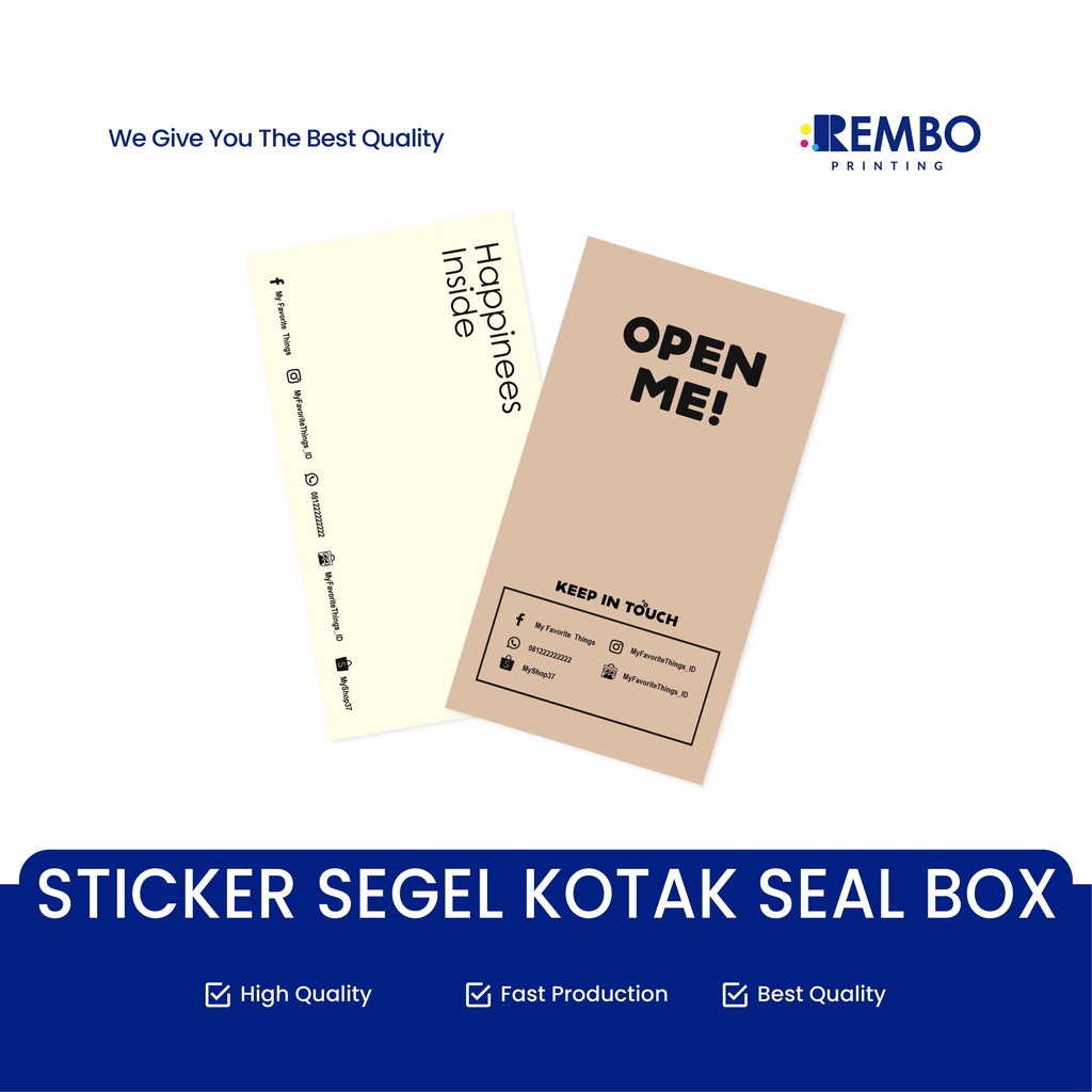 Jual STICKER SEGEL KOTAK SEAL BOX STIKER ONLINE SHOP MURAH CUSTOM ...