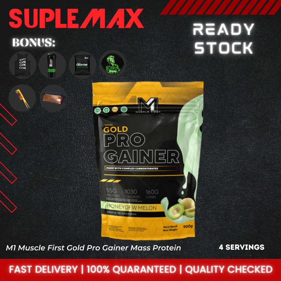 Jual M1 MuscleFirst Muscle First Gold Pro Gainer Mass Protein | Shopee ...
