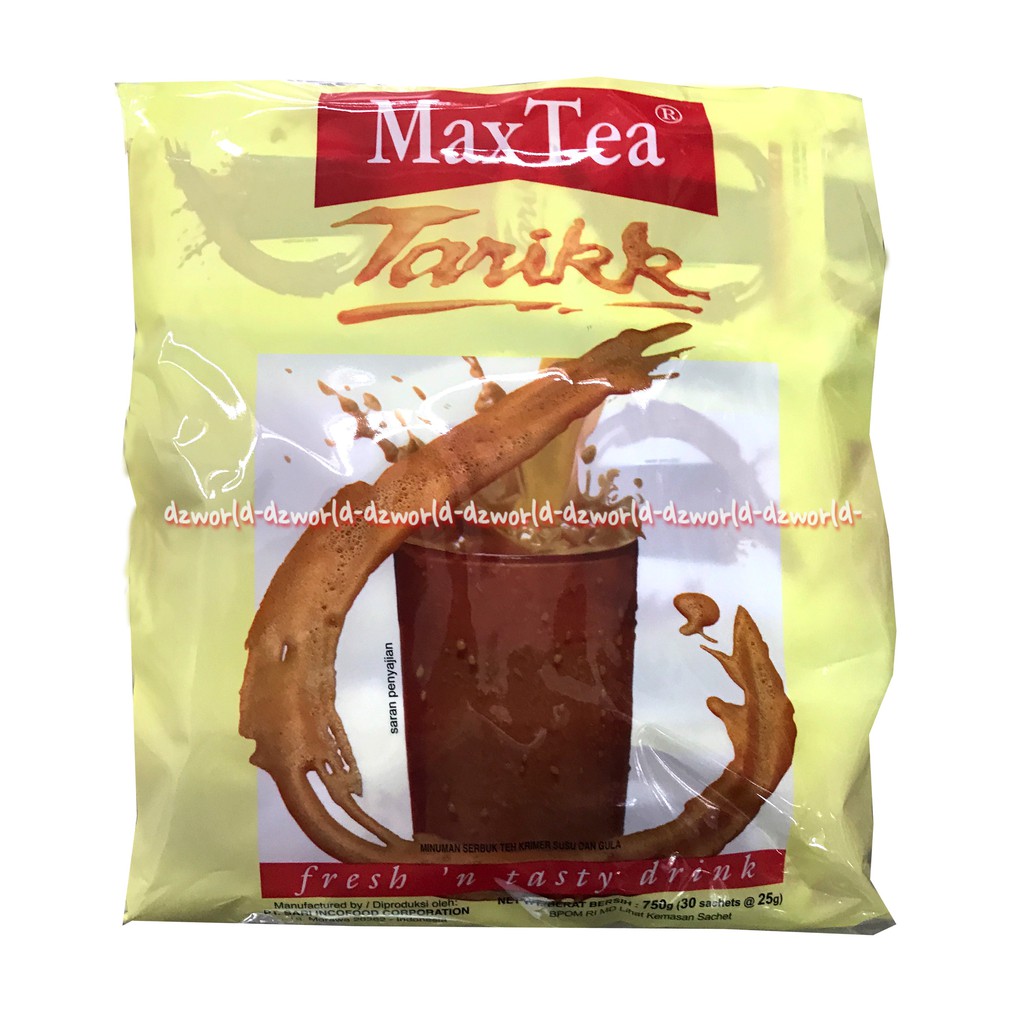 Jual Max Tea Tarikk Isi 30pccs Maxtea Teh Krimer Susu Teh Tarik ...
