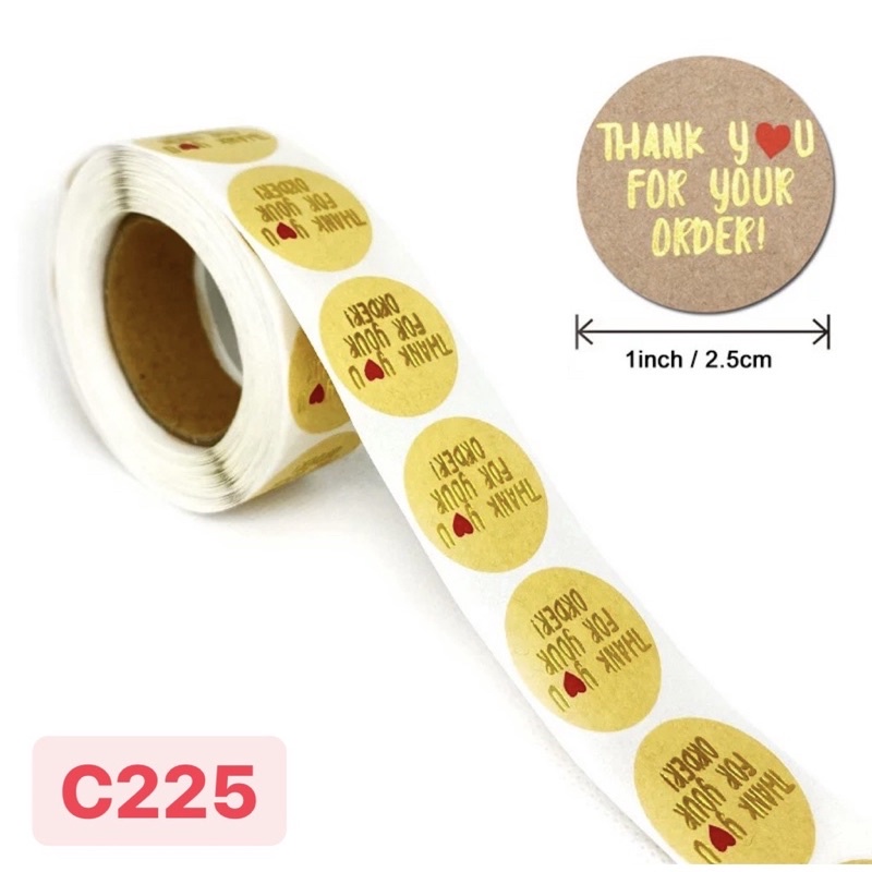 Jual STIKER SEGEL THANK YOU KOTAK KUE ROTI / STIKER THANK YOU COLORFULL ...