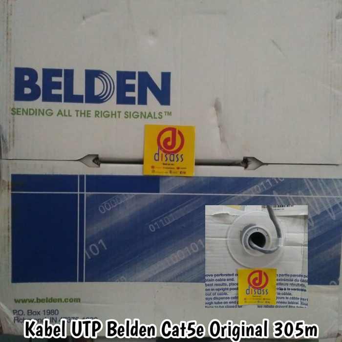 Jual KABEL BELDEN CAT5E KABEL LAN NETWORKING CABLE BELDEN USA 305M ...