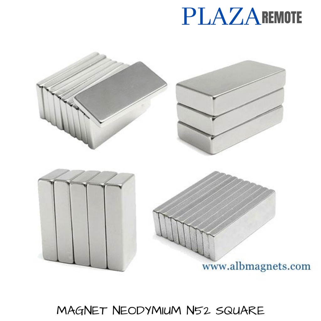 Jual STRONG MAGNET N52 SUPER KUAT NdFeB SQUARE BAR | Shopee Indonesia