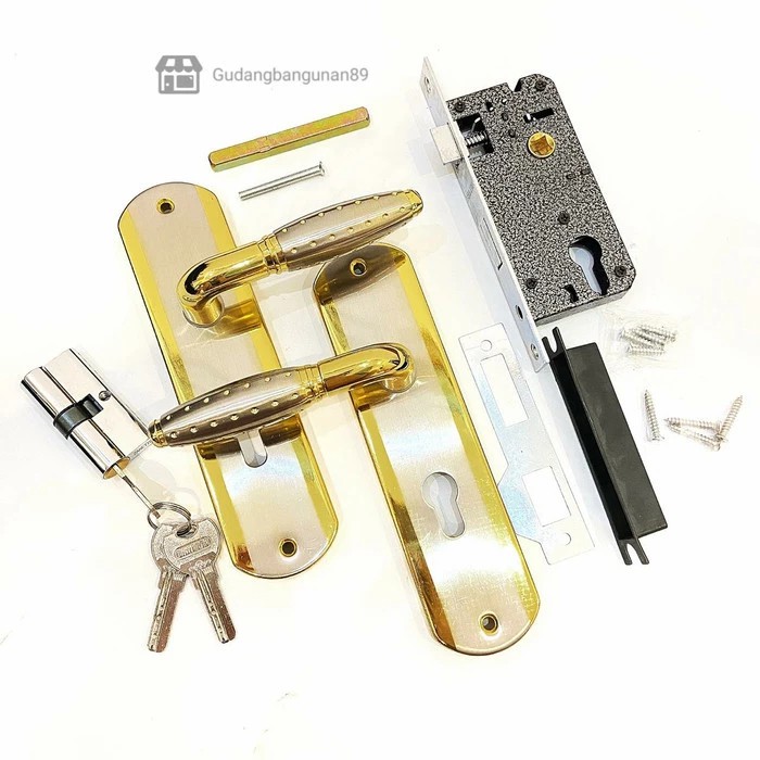 Jual Kunci Pintu Set Rumah Tanggung Sedang/Handle Hendel Pintu Rumah ...