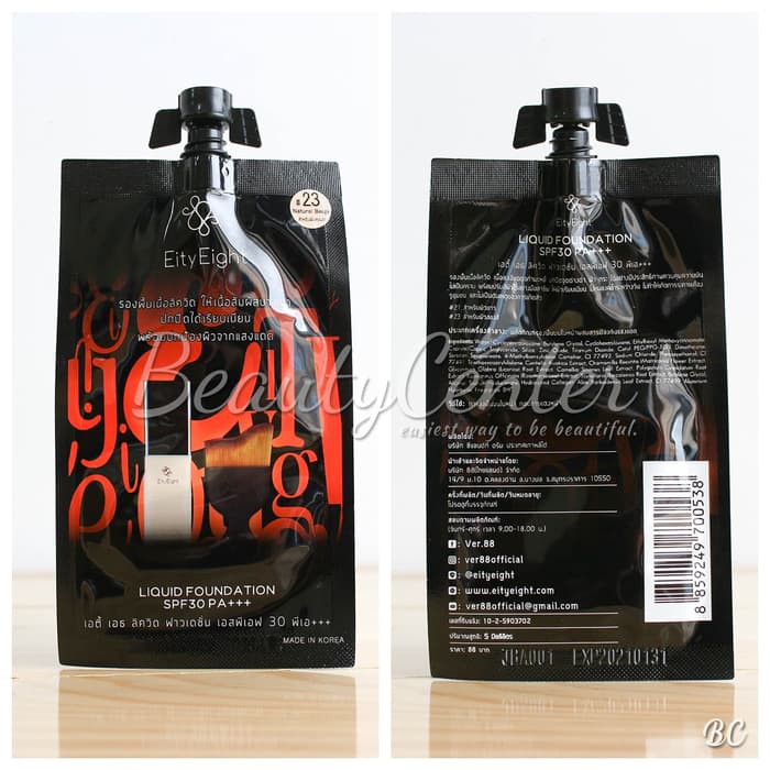 Jual Sachet Eity Eight Liquid Foundation Mini / Sachet / Original 100% ...